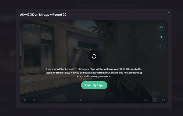 Linking Allstar and Leetify